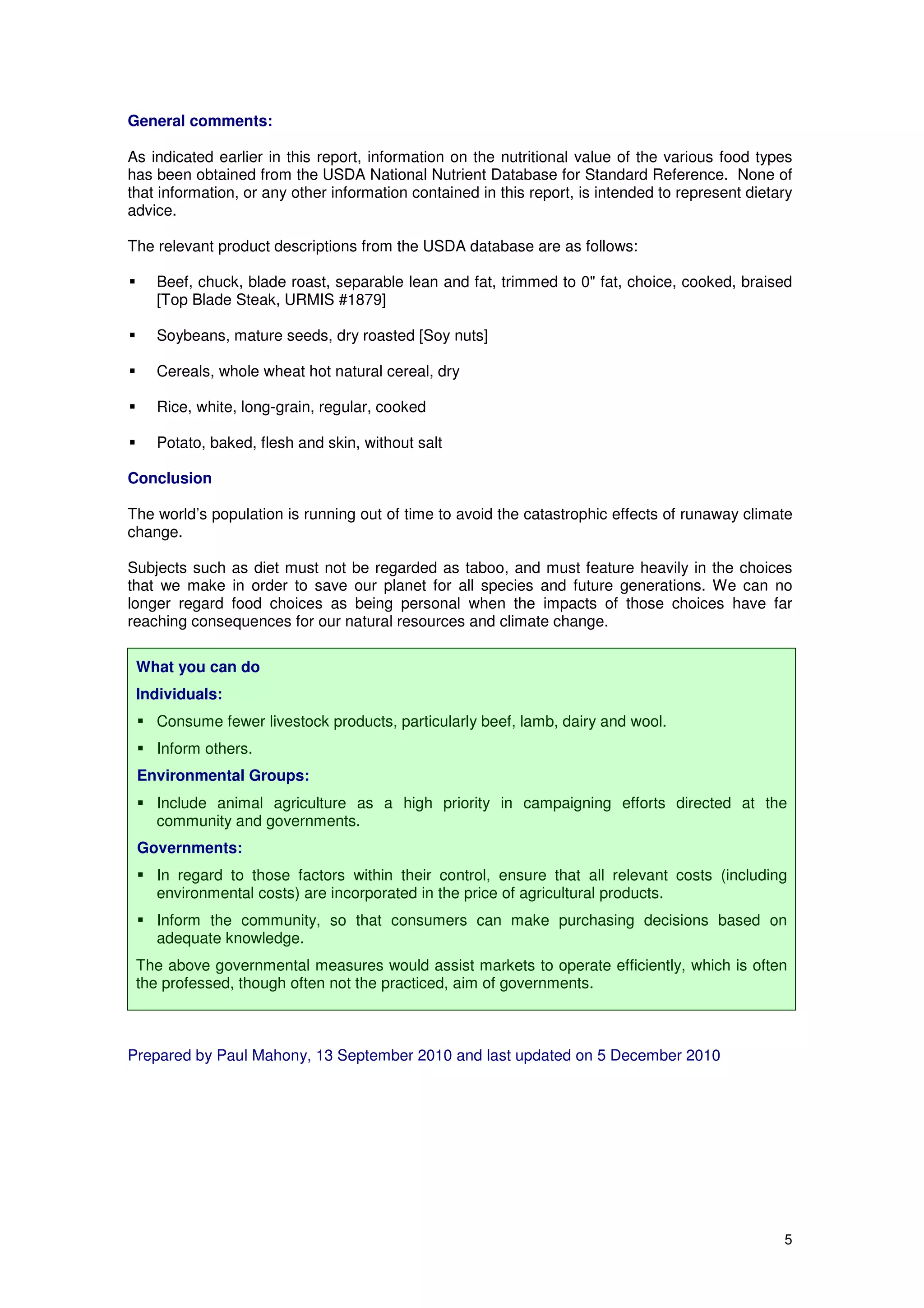 Environmental Impacts of Animal Agriculture - Part 2 | PDF