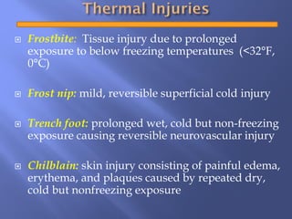 Environmental injuries