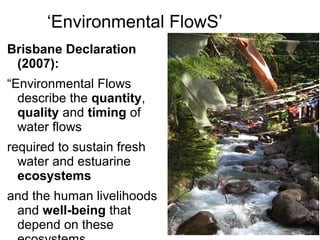 Envionmental flows of rivers | PPT
