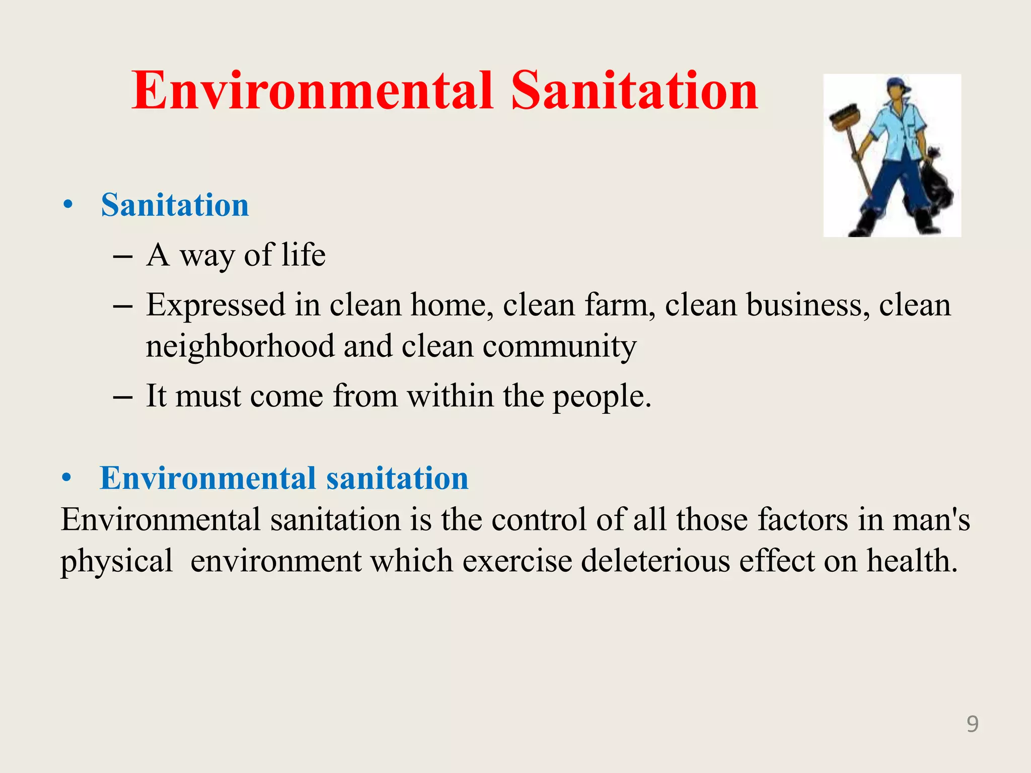 Enviornmental Health and Sanitation | PPTX