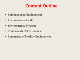 Enviornmental Health and Sanitation | PPTX