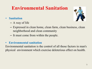 Enviornmental Health and Sanitation | PPTX