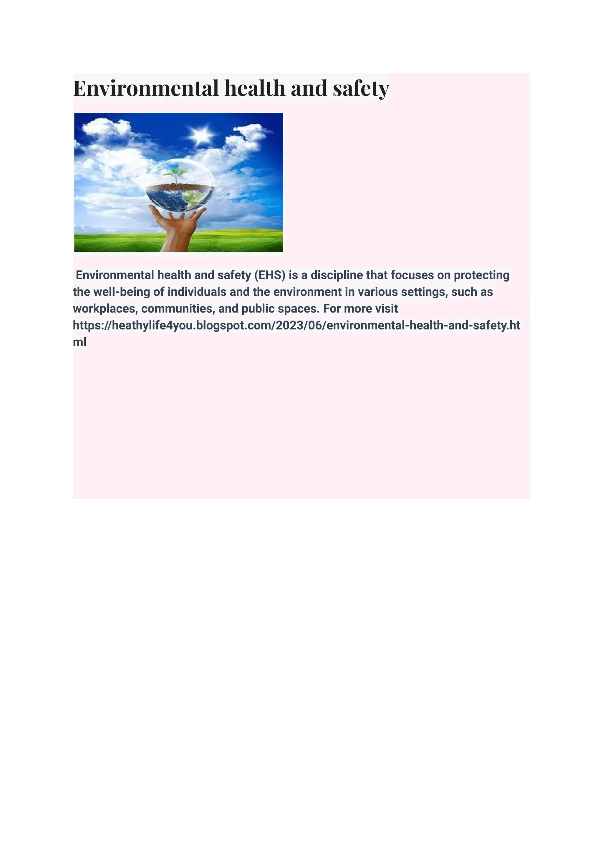 Environmental health | PDF