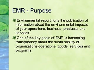 Environmental management reporting | PDF