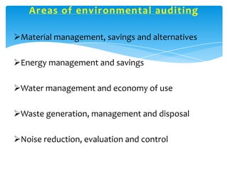 Envirnomental audit ppt | PPTX