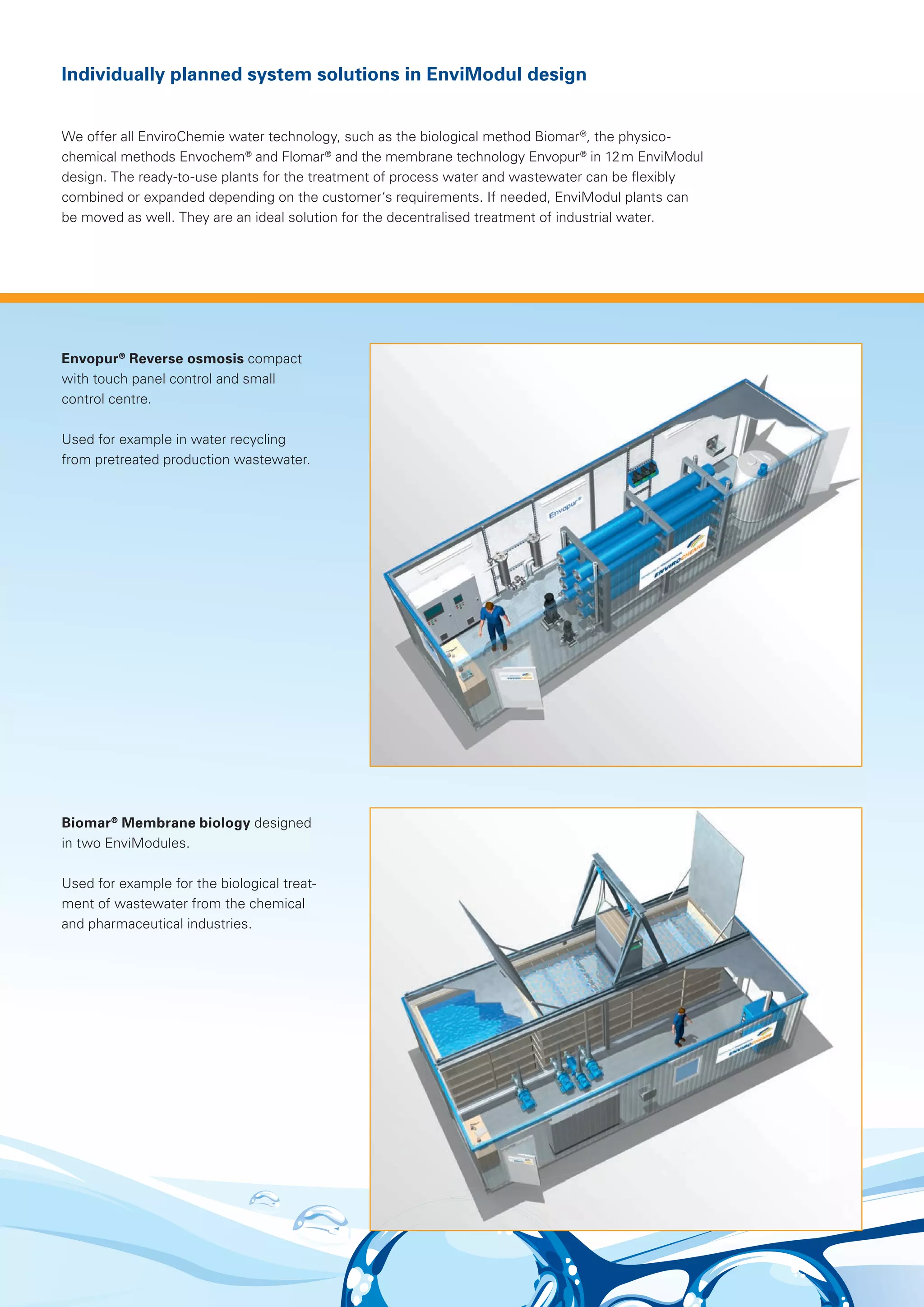 EnviModul - Modular plant systems for the decentralised treatment of ...