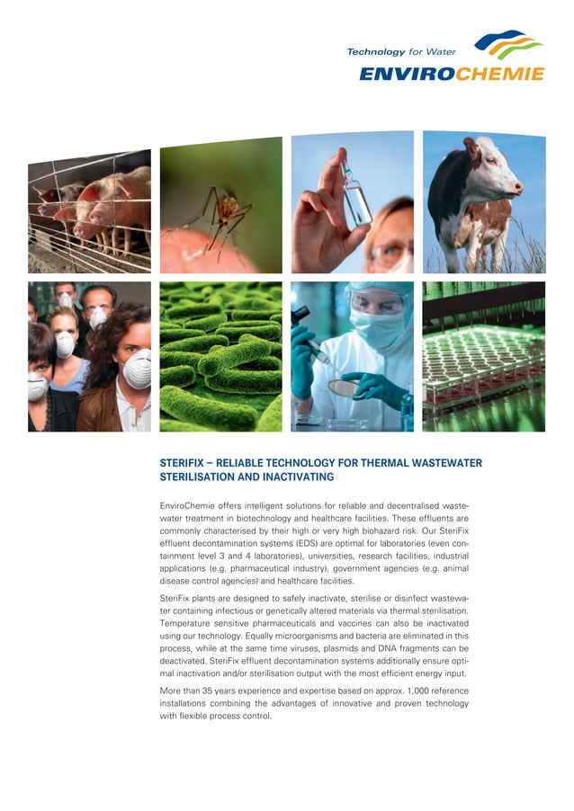 EnviroChemie SteriFix - Effluent decontamination systems | PDF