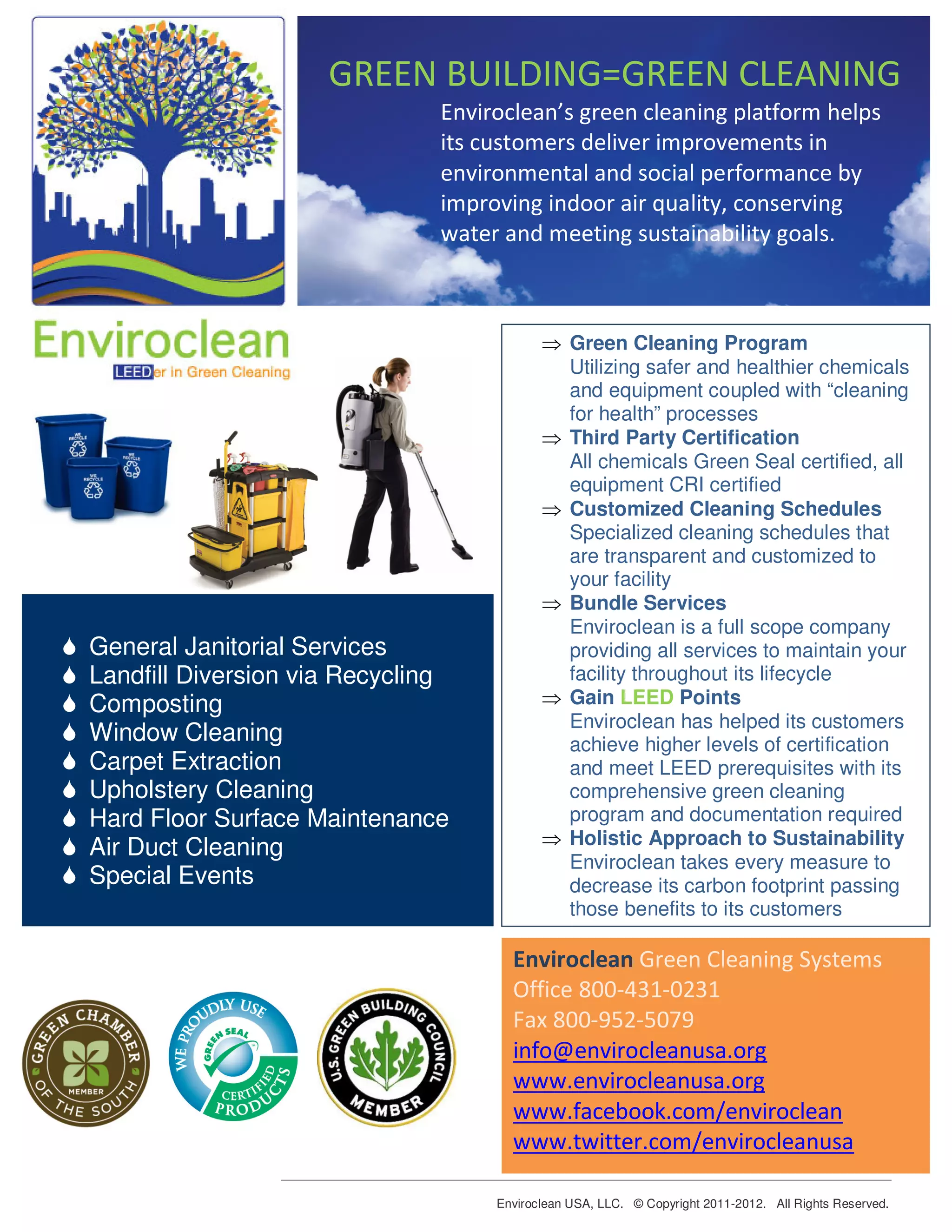 Enviroclean Info Sheet | PDF