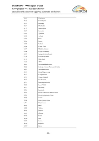 D3.8 The enviroGRIDS scenarios | PDF | Geography | Science
