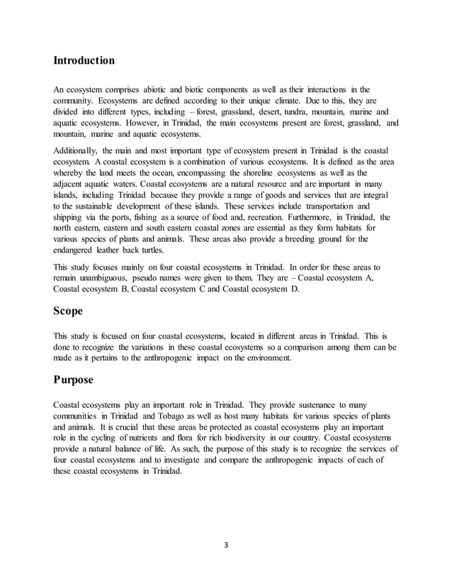 CAPE Environmental Science IA Unit 1 | DOCX | Zoos & Aquariums | Attractions