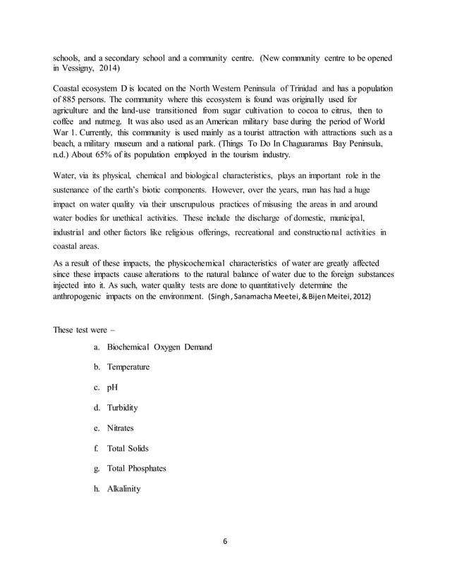 CAPE Environmental Science IA Unit 1 | DOCX | Zoos & Aquariums | Attractions