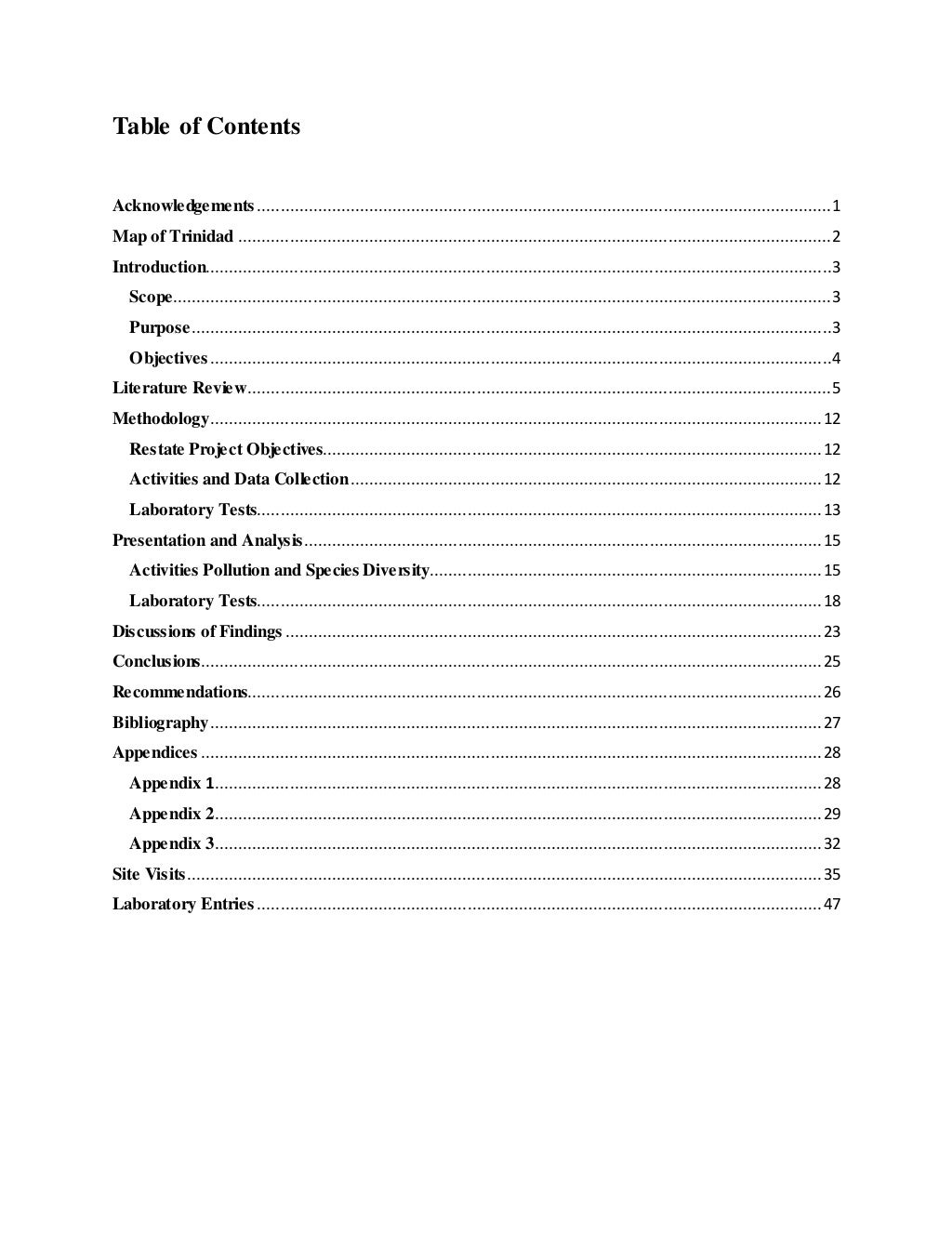 CAPE Environmental Science IA Unit 1