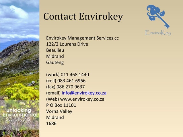 Envirokey Company Profile 2011 | PPT | Environmental Services Industry ...