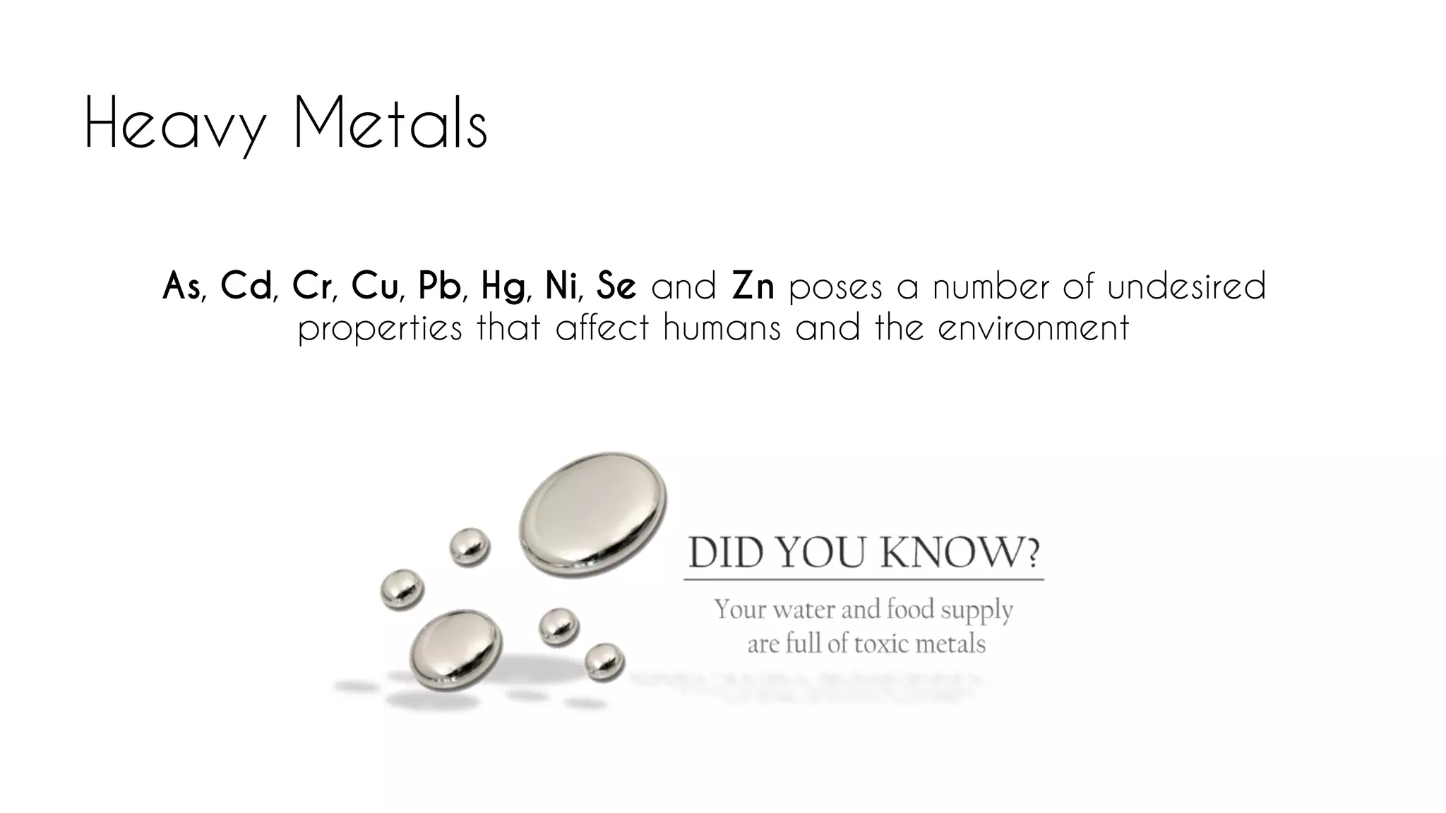 Trace and Heavy Metals in Wastewater | PPT