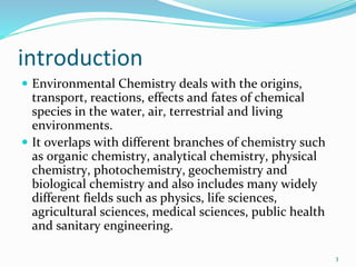 Envirnomental chemistry | PPTX