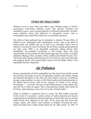 Enviromental pollution | DOC