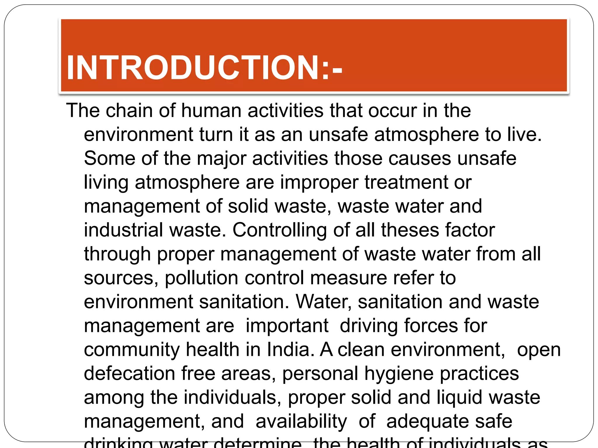 Enviromental sanitation | PPTX