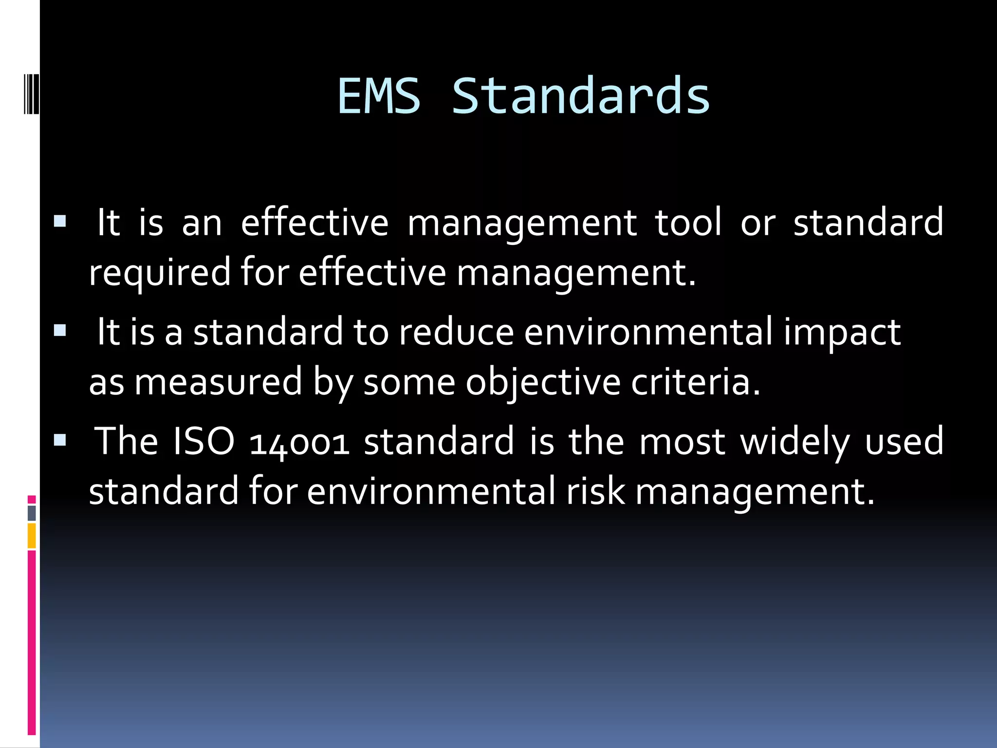 Enviromental standards | PPTX