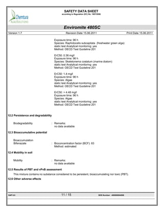 Enviromite 480 sc (english sds) | PDF
