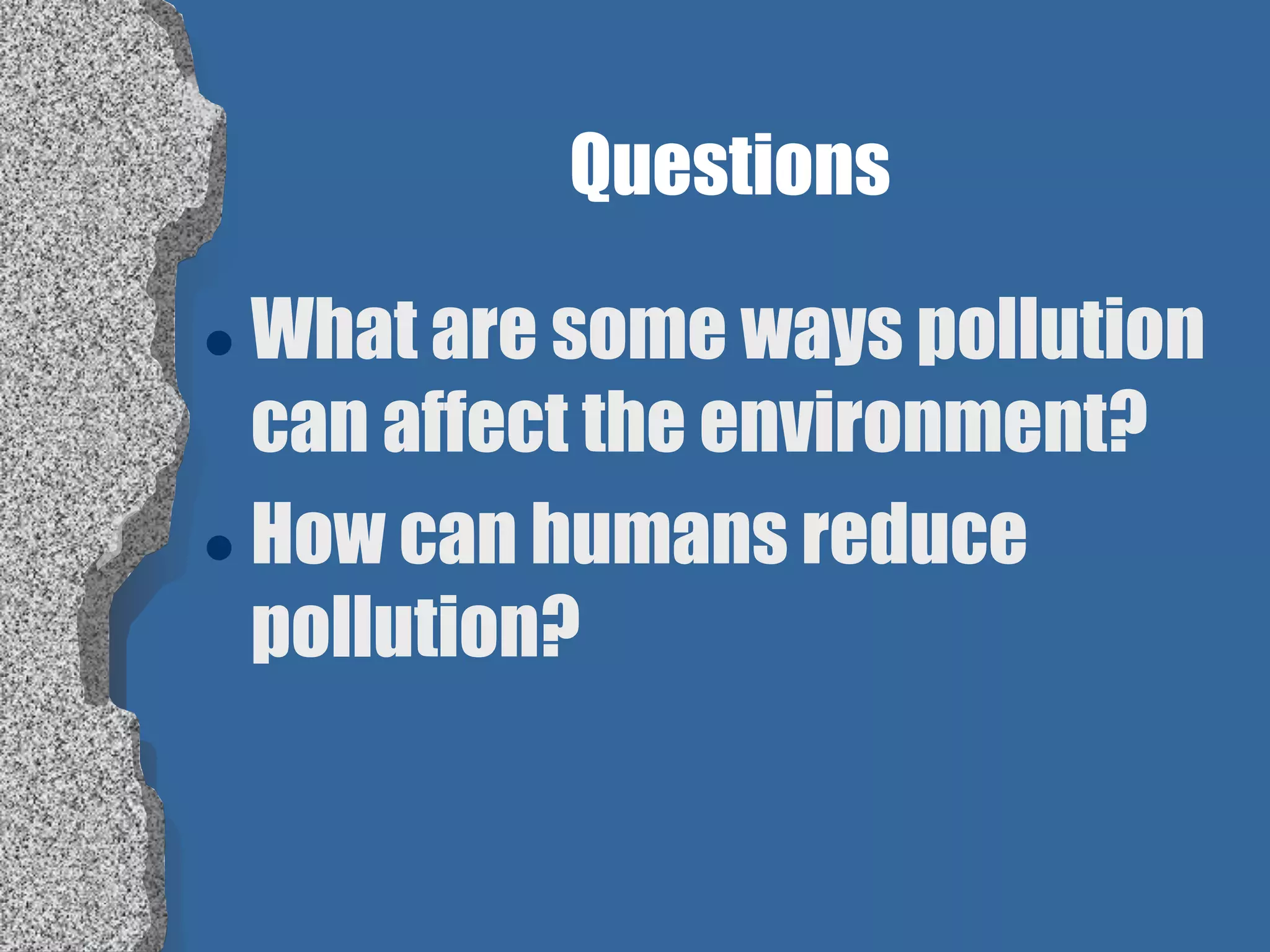 humans and the environment | PPT