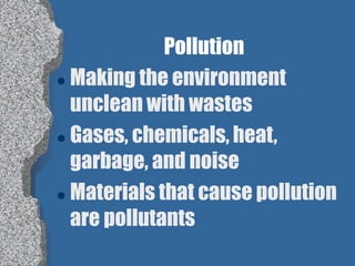 humans and the environment | PPT