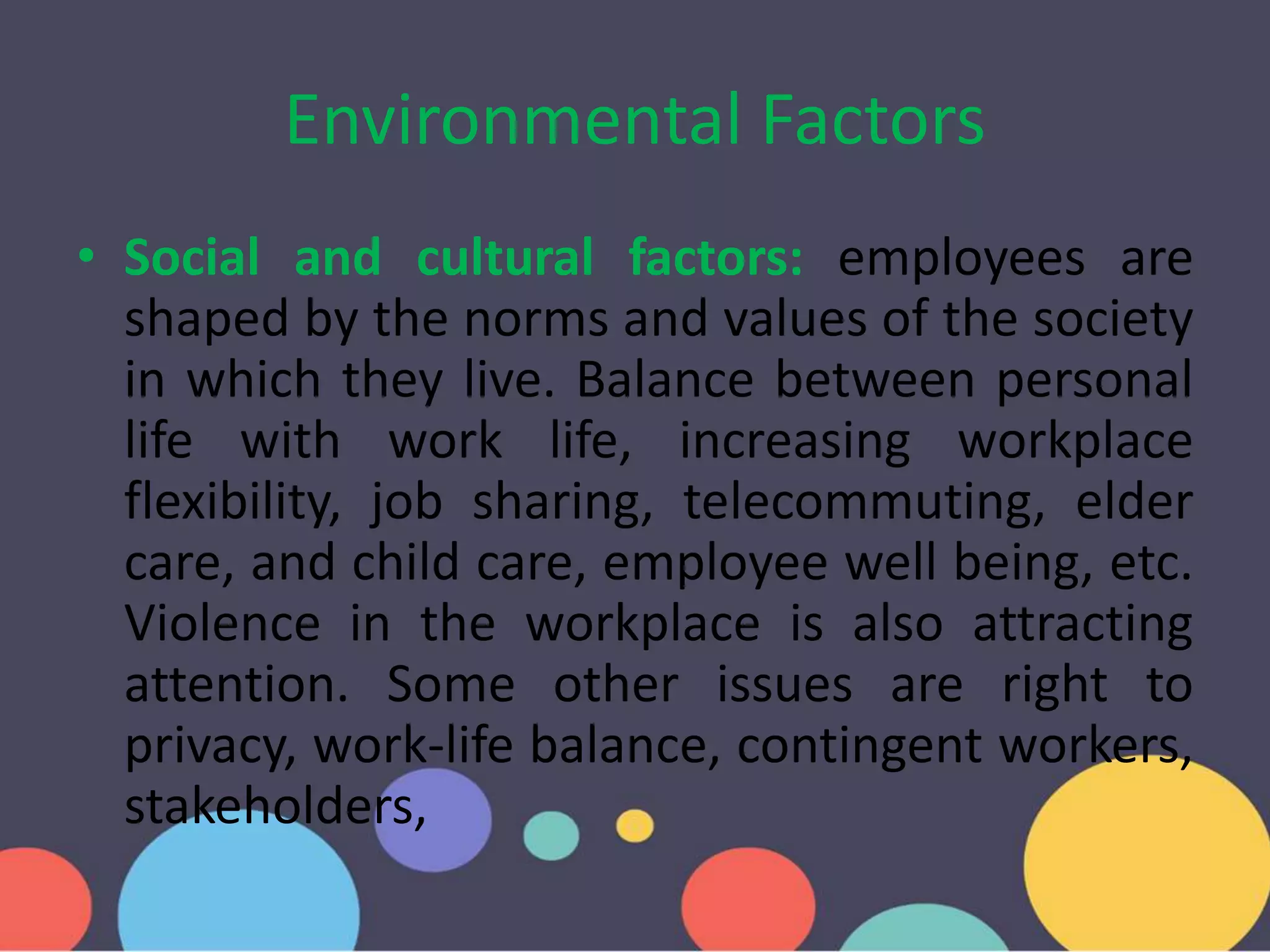 Environemtnal influences on hrm-Stages of Analysis,Environmental Factors, | PPT