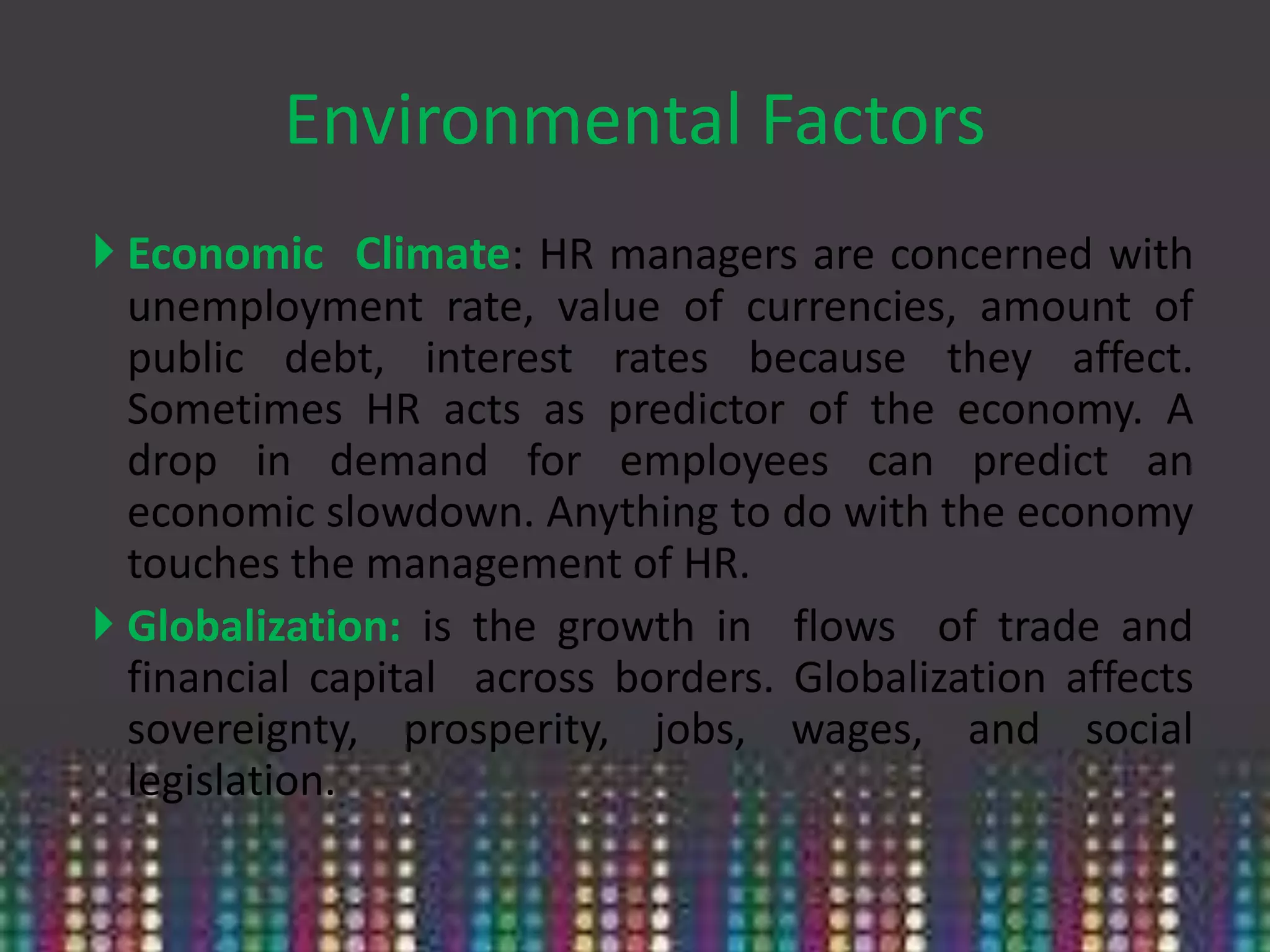 Environemtnal influences on hrm-Stages of Analysis,Environmental Factors, | PPT