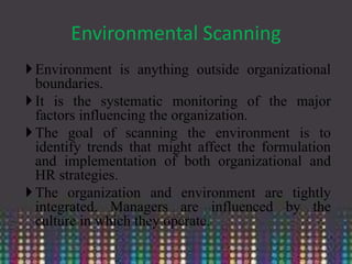 Environemtnal influences on hrm-Stages of Analysis,Environmental ...