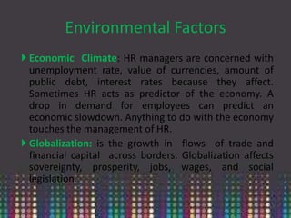 Environemtnal influences on hrm-Stages of Analysis,Environmental ...