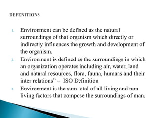 Environent and its components | PPTX