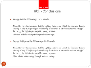 importance of occupancy based lighting | PPT