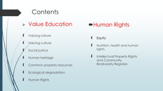 Value Education and Human Rights | PPTX
