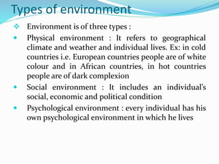 Environment and Multidisciplinary Nature | PPTX