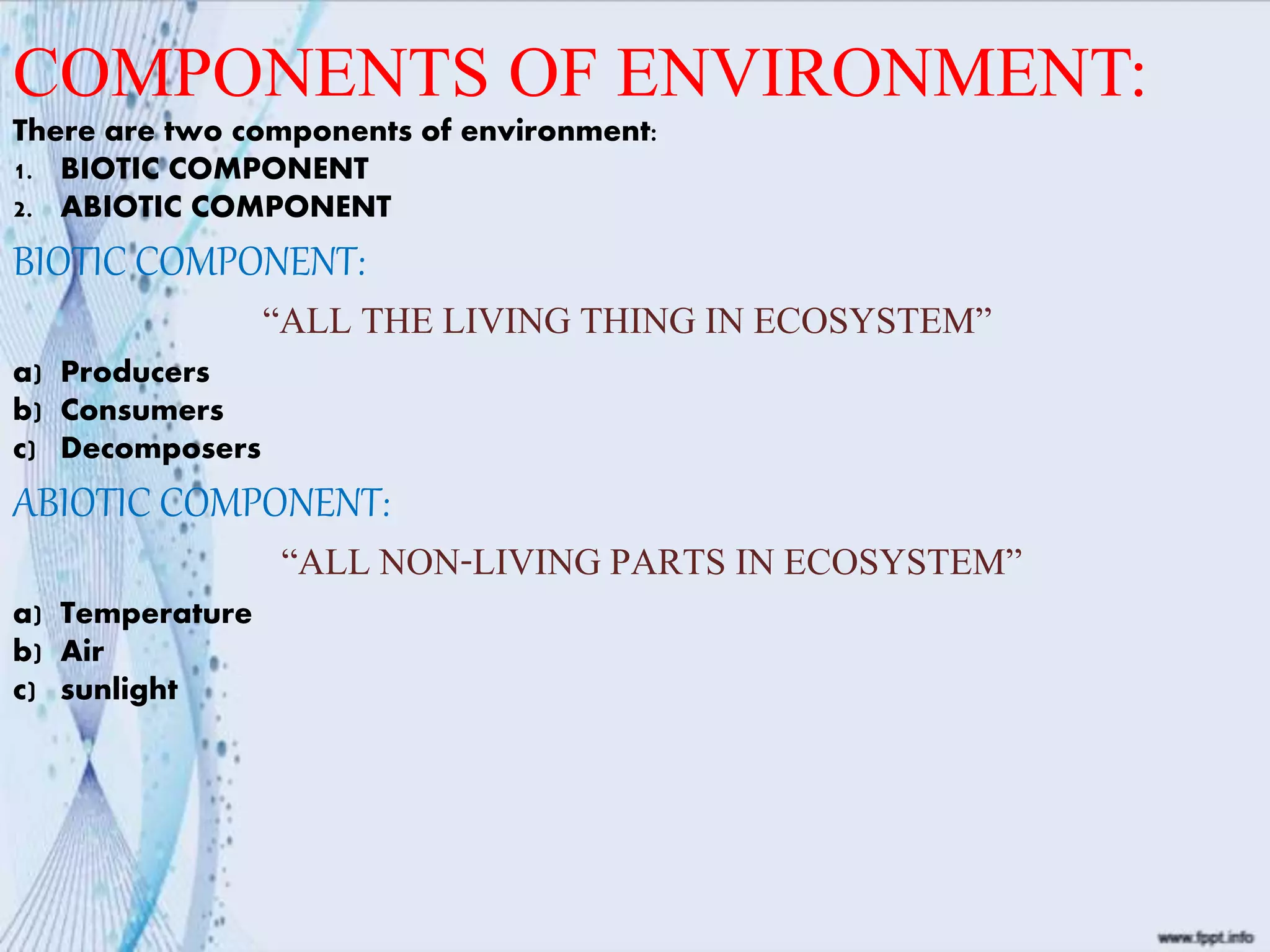 Environment and importance and environmental issues in Pakistan | PPTX