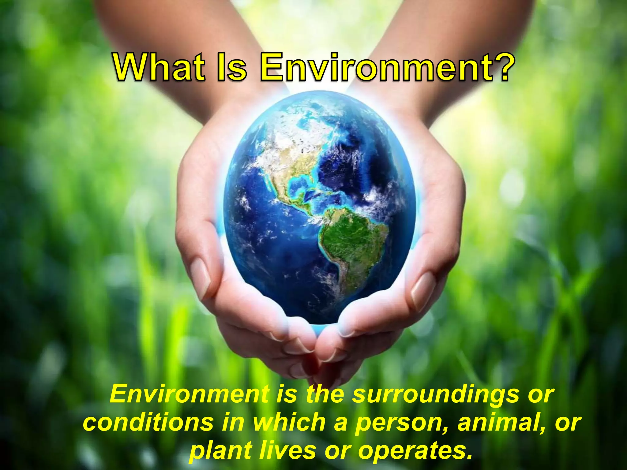 Environment; Pollution and other environmental problems | PPTX