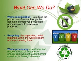 Environment; Pollution and other environmental problems | PPTX