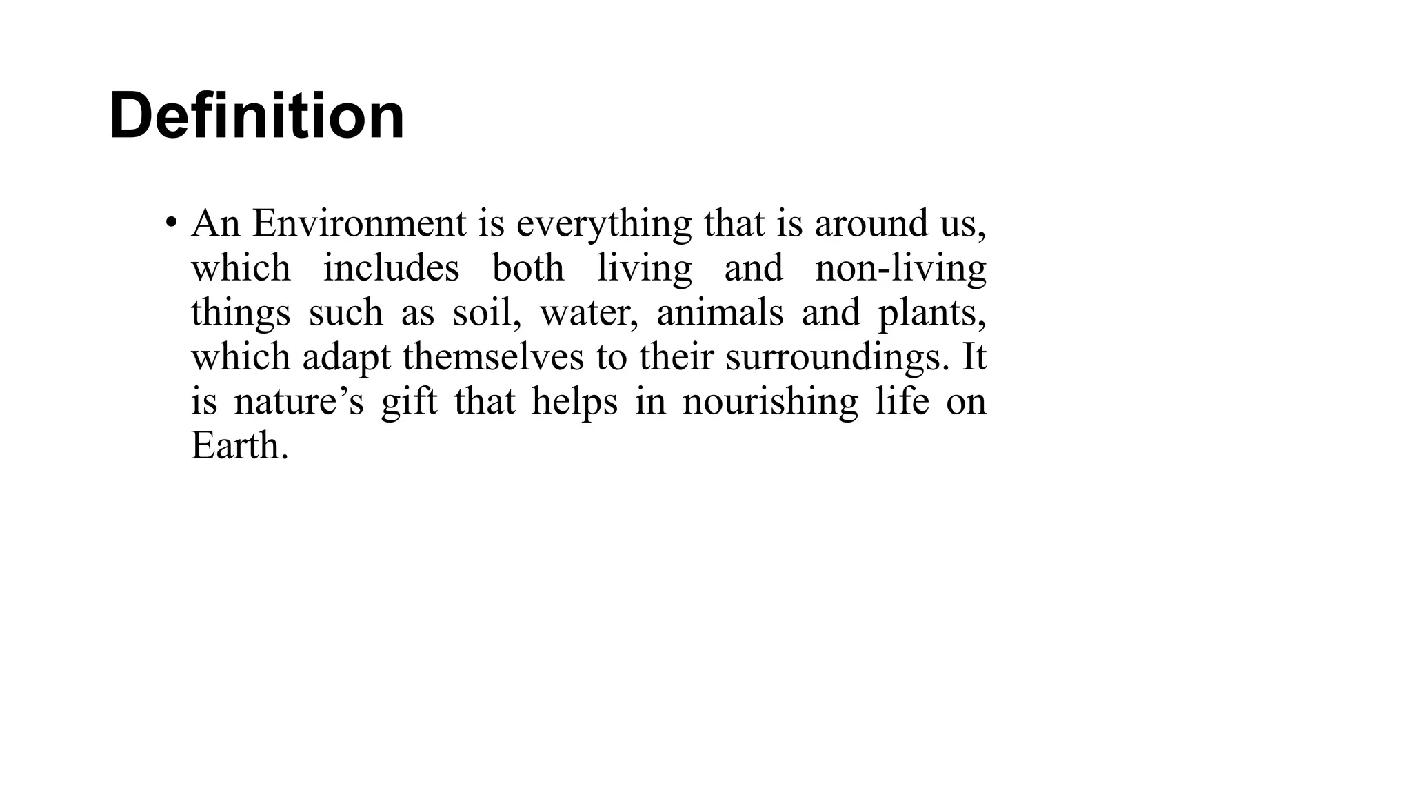 Environment Study Chapter 1, types of Environment | PPTX