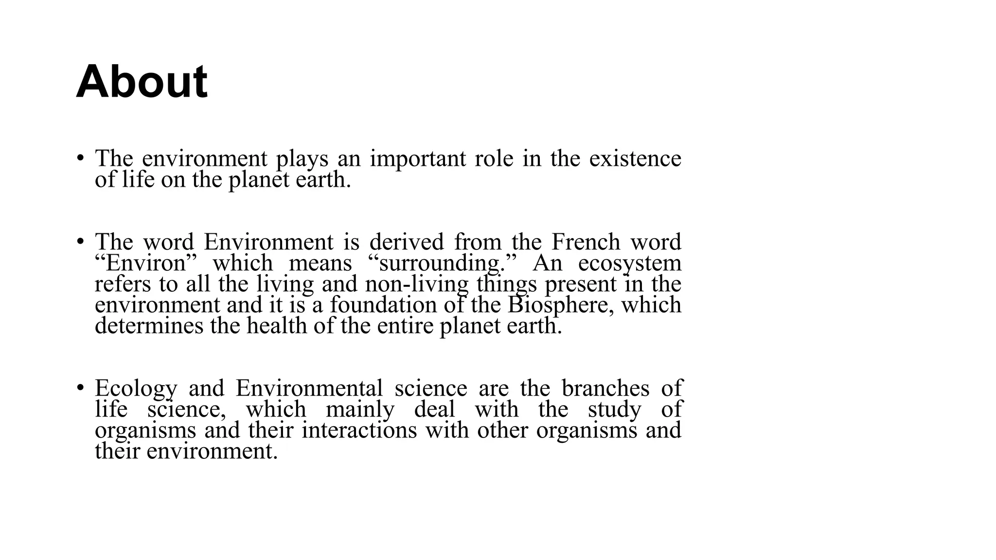 Environment Study Chapter 1, types of Environment | PPTX