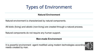 Overview of Environment its components.. | PPT