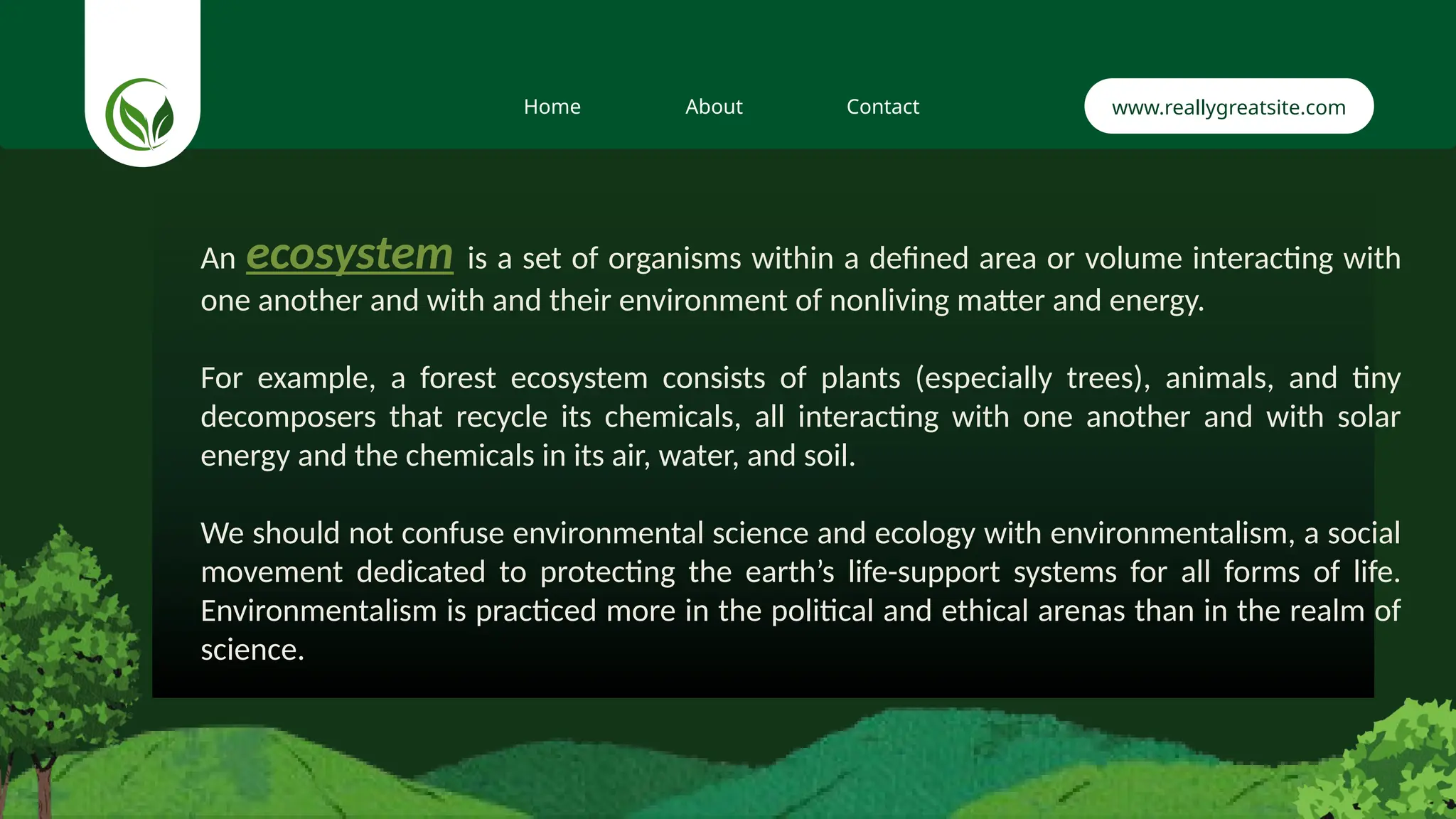 THIS IS ALL ABOUT PEOPLE AND EARTHS ECOSYSTEM | PPT