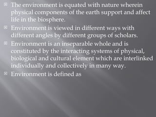 environment definition and cultural effects of kerala and chattisgarh ...