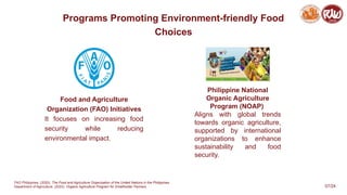 Environment Friendly Food Choices in the Enviroment | PPTX