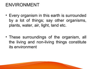 Mening, Nature and Components Of Environment | PPT
