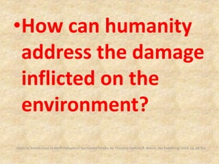 philosophy of human person- ENVIRONMENT-ppt. | PPT