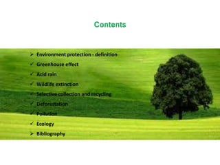 Environment protection | PPTX