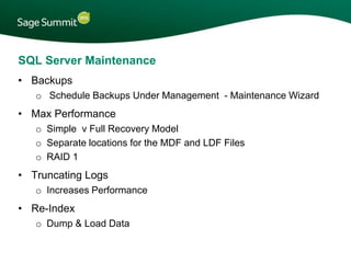 Sage 300 ERP: Environment setup and configuration | PPTX