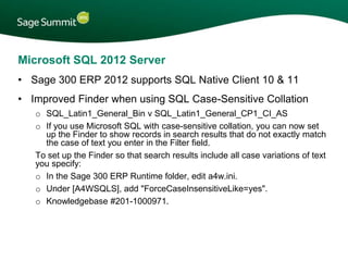 Sage 300 ERP: Environment setup and configuration | PPTX
