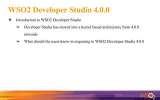 Creating Environment Specific Configurations with WSO2 Developer Studio | PDF