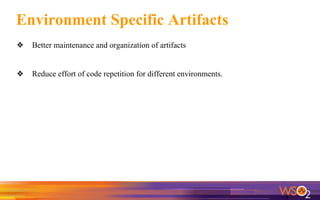 Creating Environment Specific Configurations with WSO2 Developer Studio | PDF