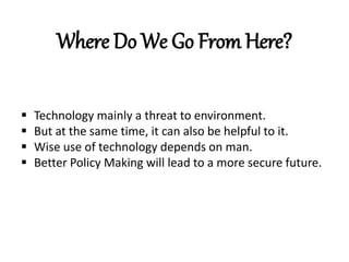 Environment AND technology | PPTX